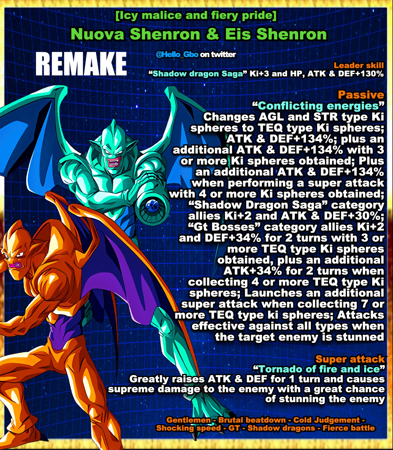 Eis Shenron Nuova Nuova And Eis Shenron Reworked! – Xenoverse Mods