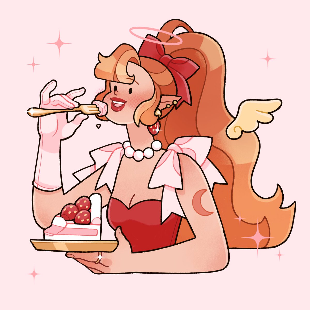 「Angels eat cake too!#mrsbutterangel」|💙sonia💙のイラスト