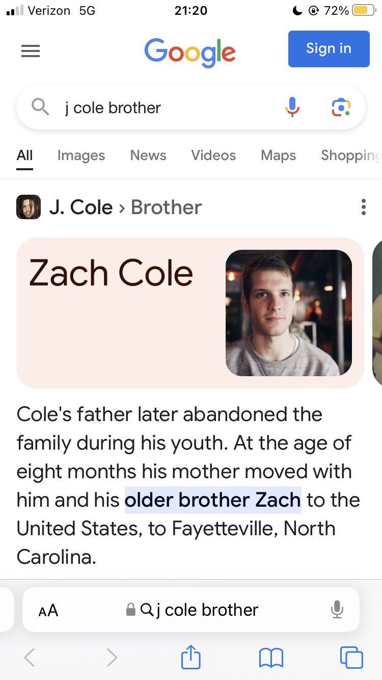 J Cole Brother Zach