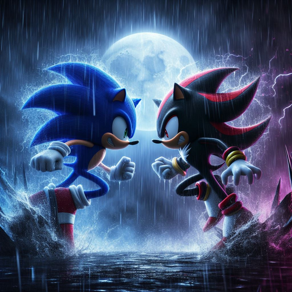 Sonic Vs Shadow Wallpaper