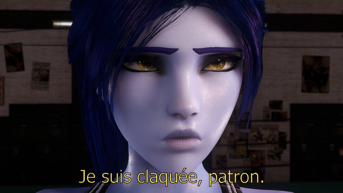 PurpleSniperLady.obj when she gets appended into a new project, and it ...