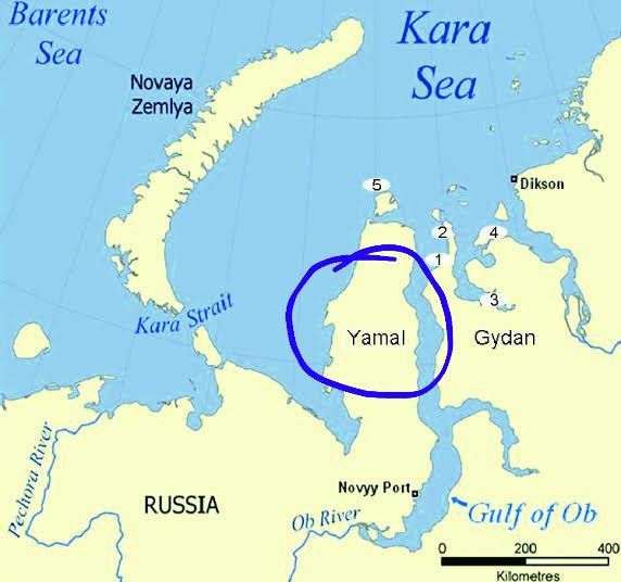 Kara Sea Map