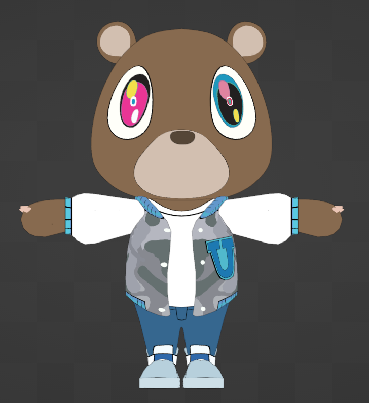 Kanye West Bear Cartoon