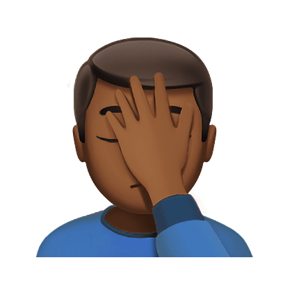 Smh Emoticon Man Pouting 3d Dark Icon | FluentUI Emoji 3D Iconpack