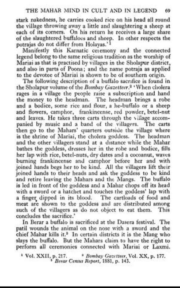 In that case The Mang people are the born enemies of the Mahars. This ...