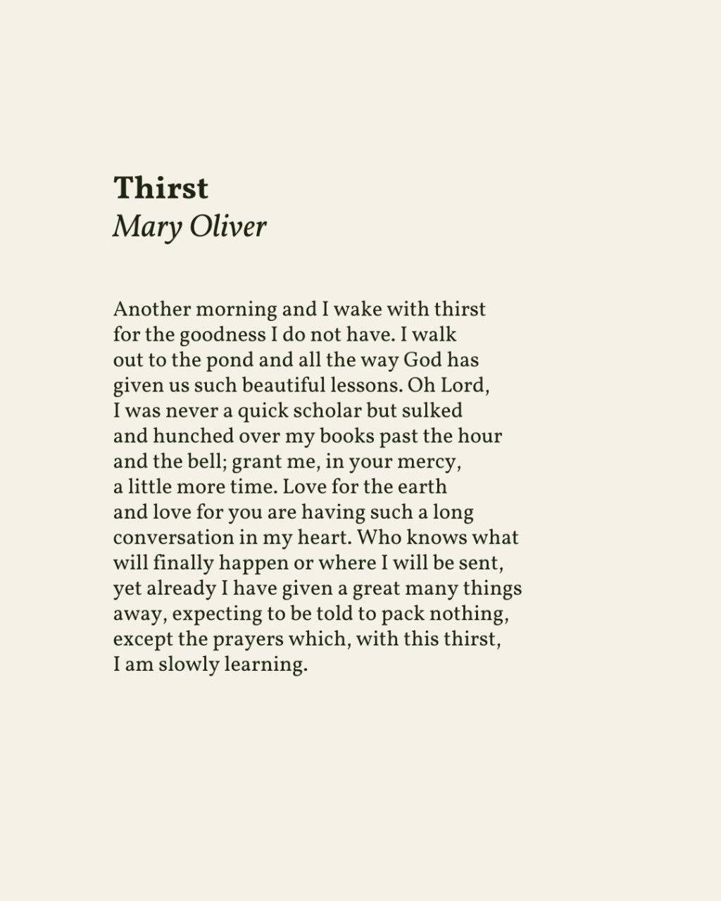 Mary Oliver Love Quotes