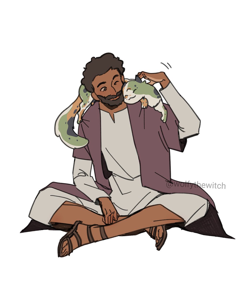 「c0mm of Jesus with 's cat oc :D 」|Wolfyのイラスト