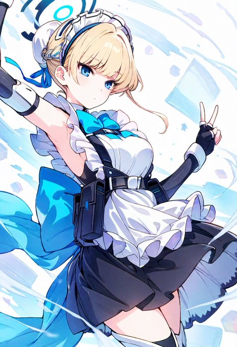「toki (blue archive) maid apron」Fan Art(Latest)