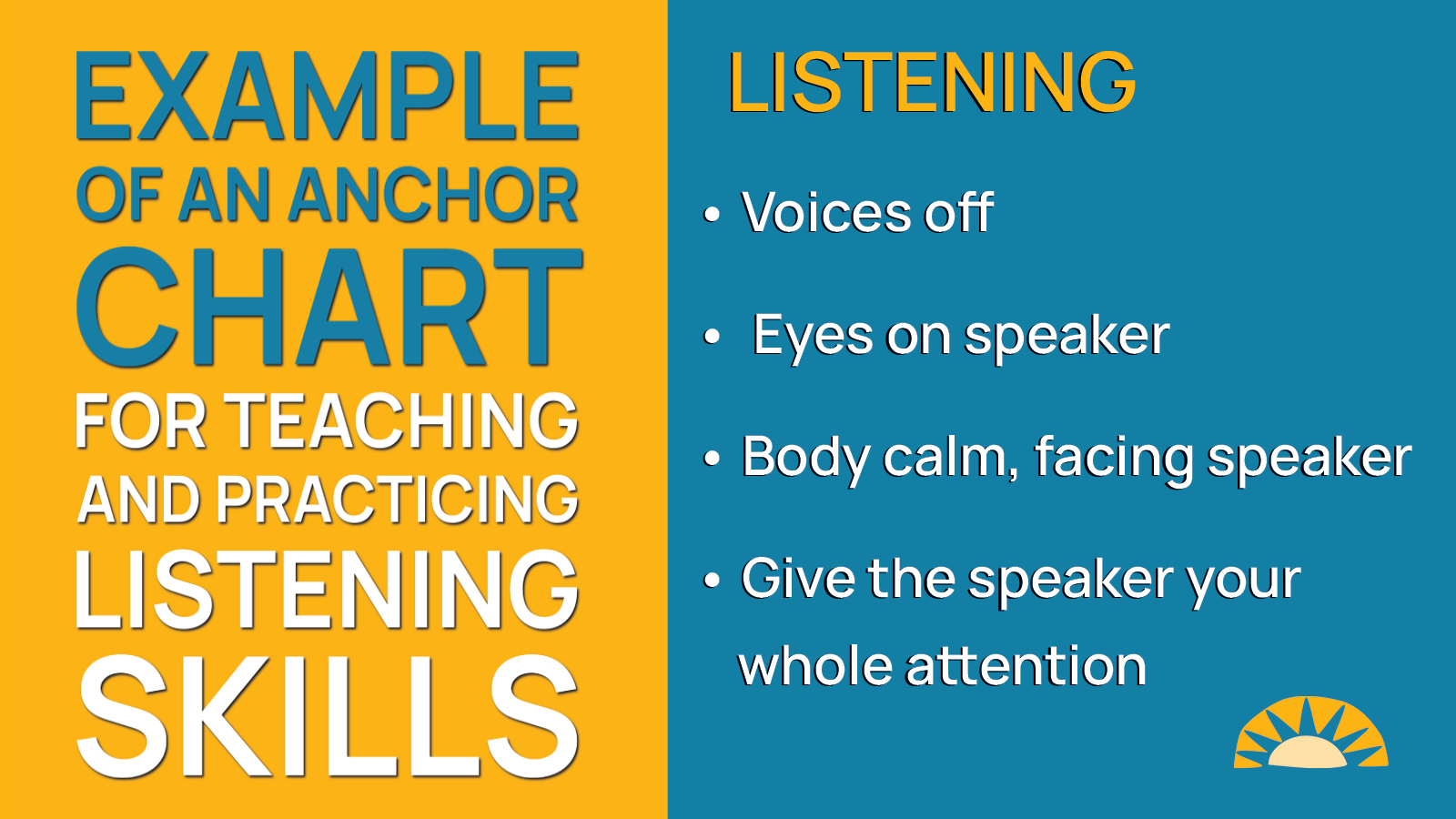 Good Listener Anchor Chart