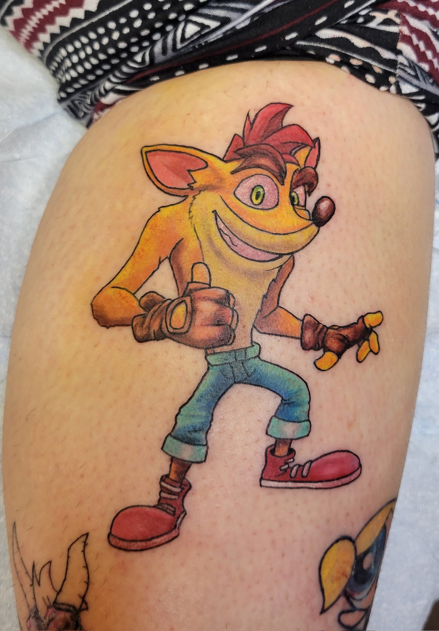 Crash Bandicoot Tattoo