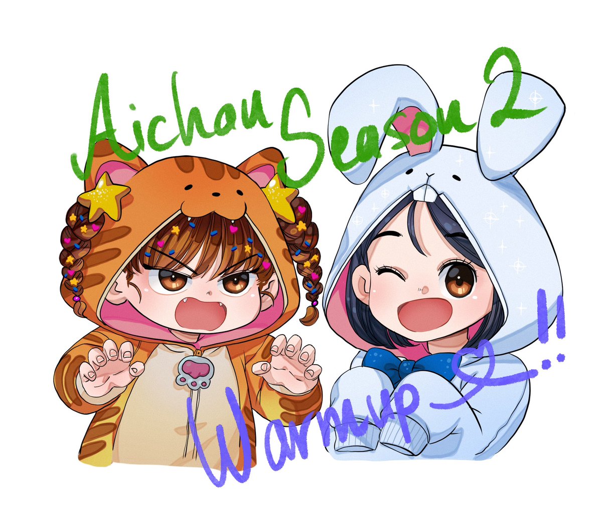 「Getting ready for Aichan season 2! Aaah 」|🧙‍♀️Nenek Hani🐈🐈のイラスト