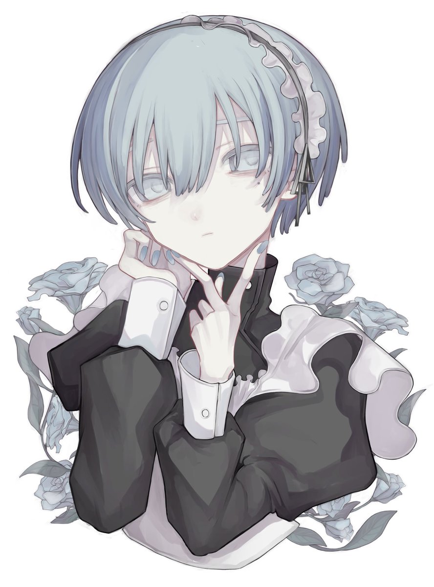 「青い薔薇」|𝑦𝑙𝑢のイラスト