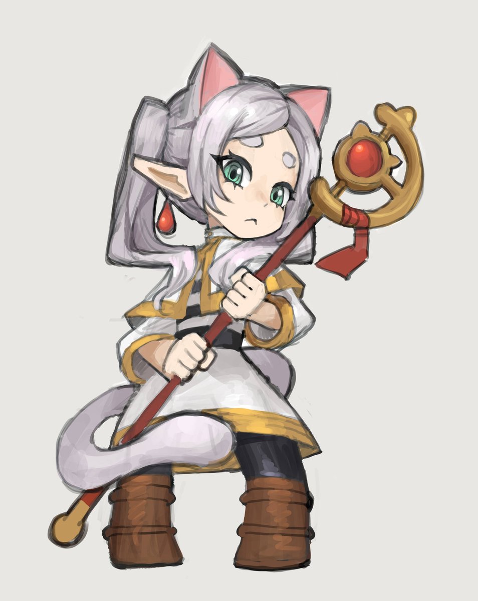 「Frieren and Fern Neko chibis」|Saiykikのイラスト