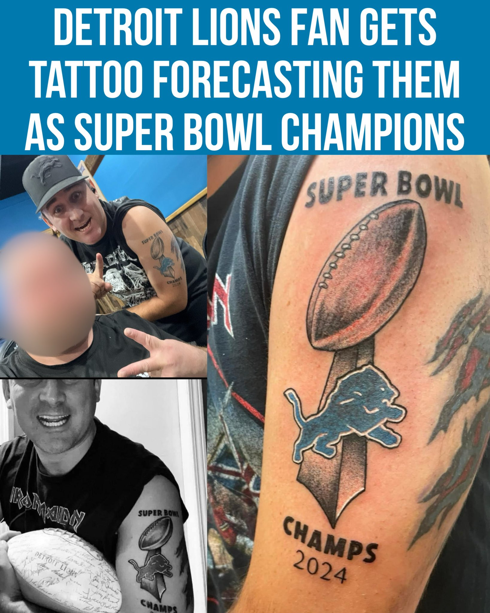 Detroit Fan Tattoos