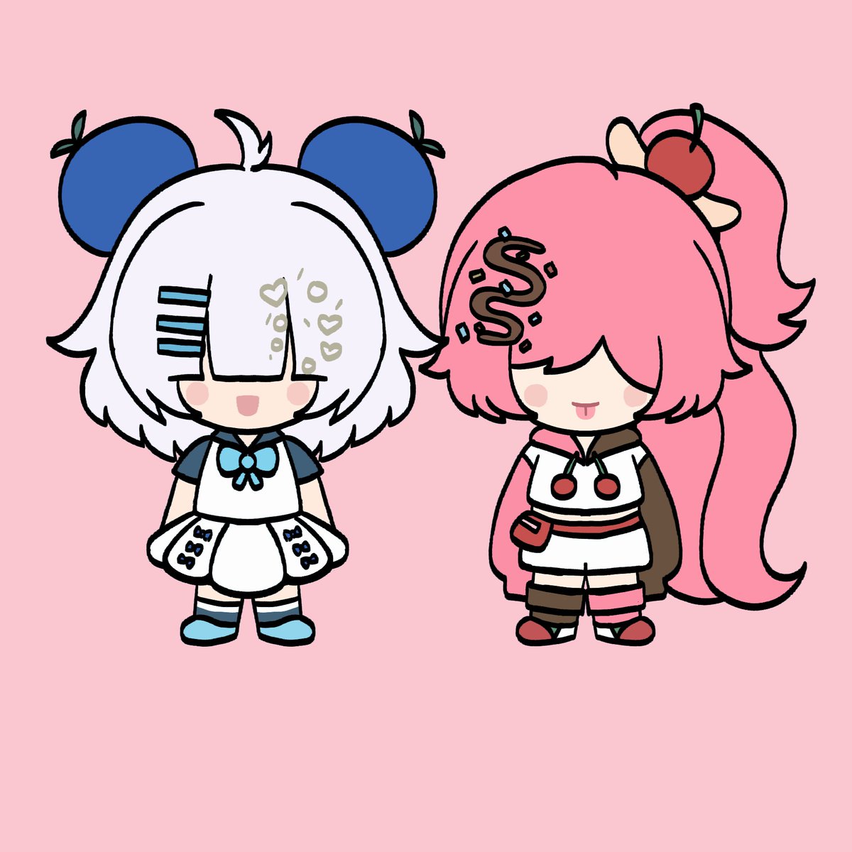 「chibi comms done thank you so much!」|naga 💖COMMISSIONS OPENのイラスト