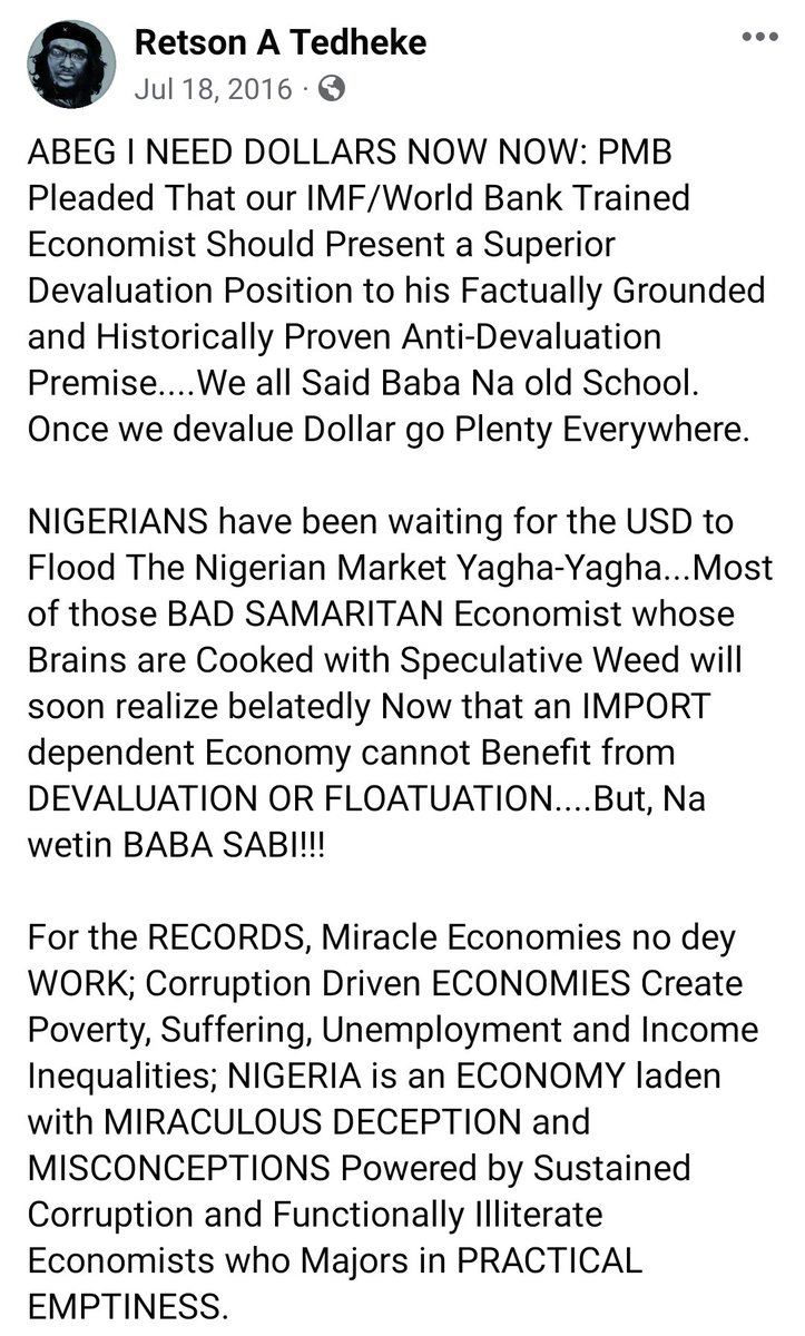 Devaluation As A Tool of Internal Socio Economic Sabotage! By Retson AO ...