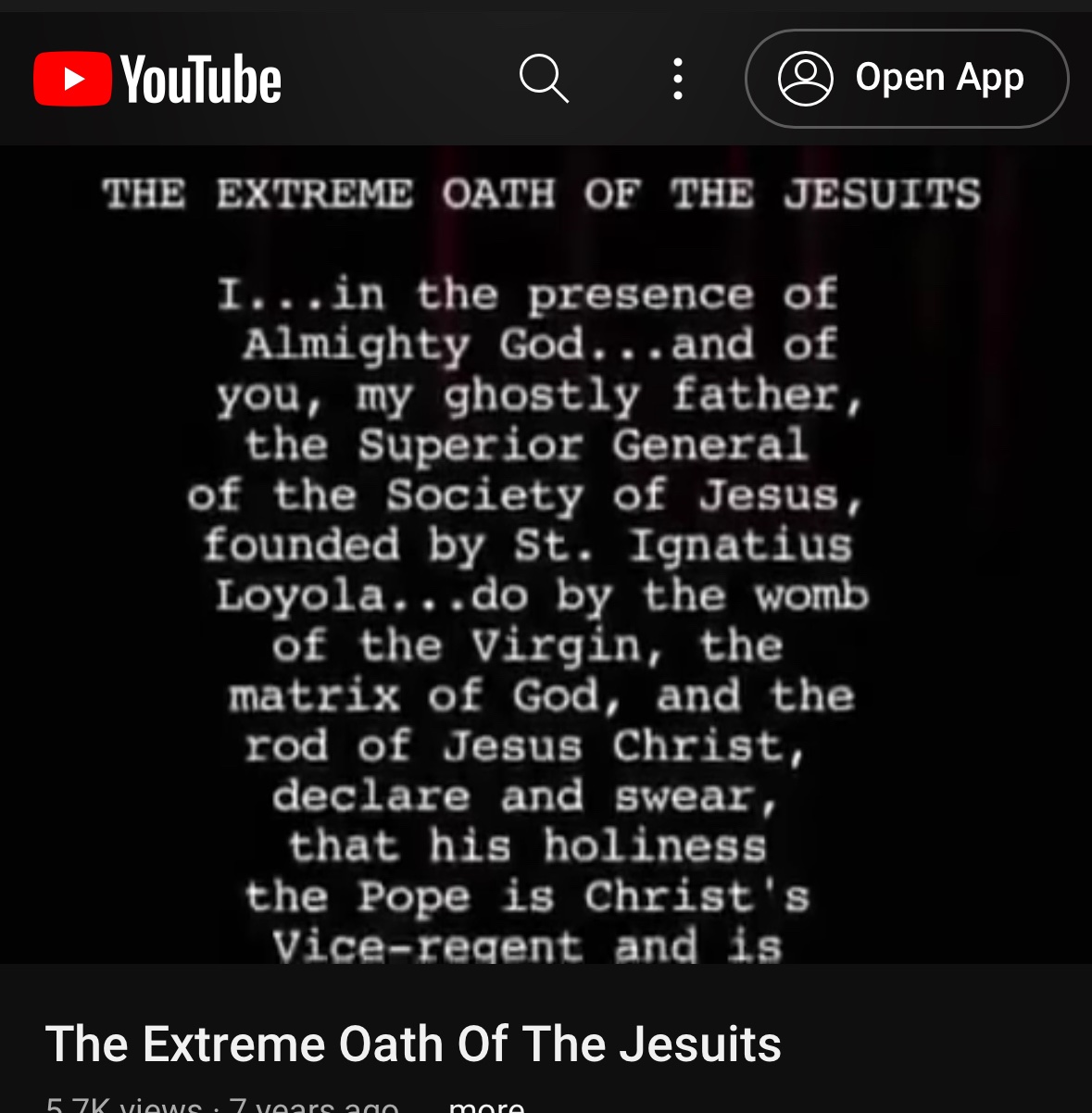 Jesuits Oath