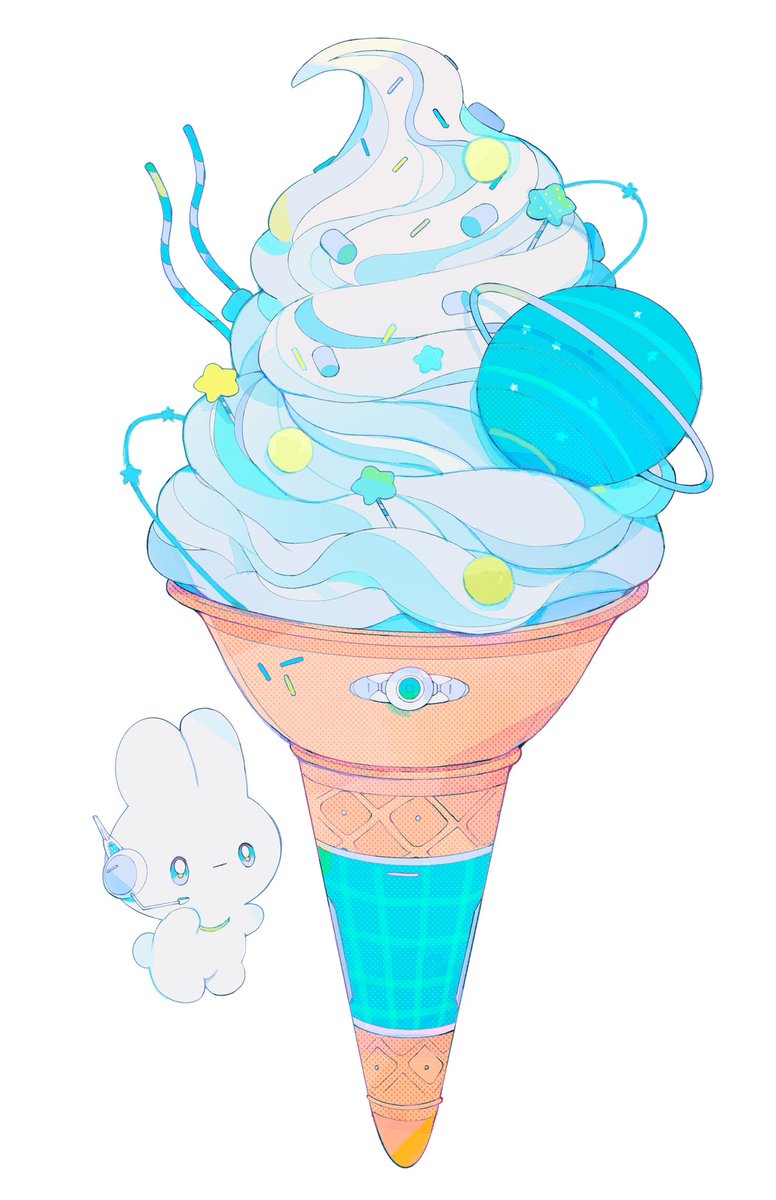 「saturn fluffy sweets 」|ペパーミントのイラスト