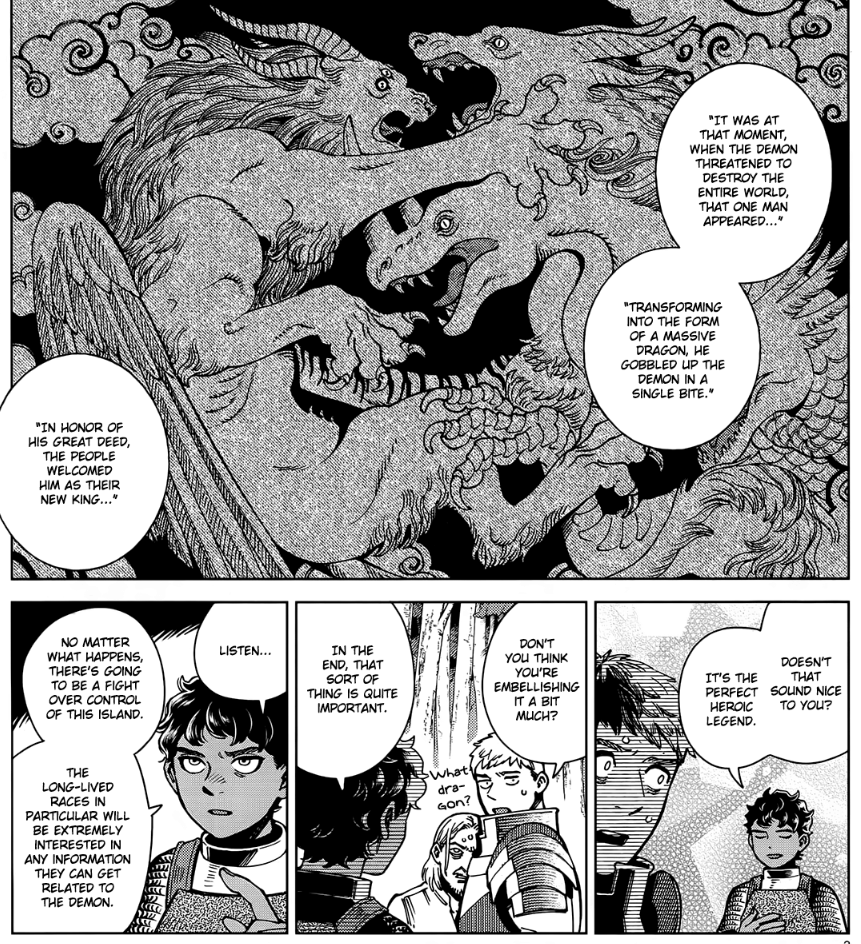 dungeon meshi ending spoilers) kabru, unasked, being like "」dungeon ...