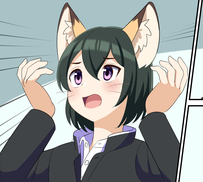 Roina63）さんに今度は半狐化漫画を描いていただきました！ありがとうございます！