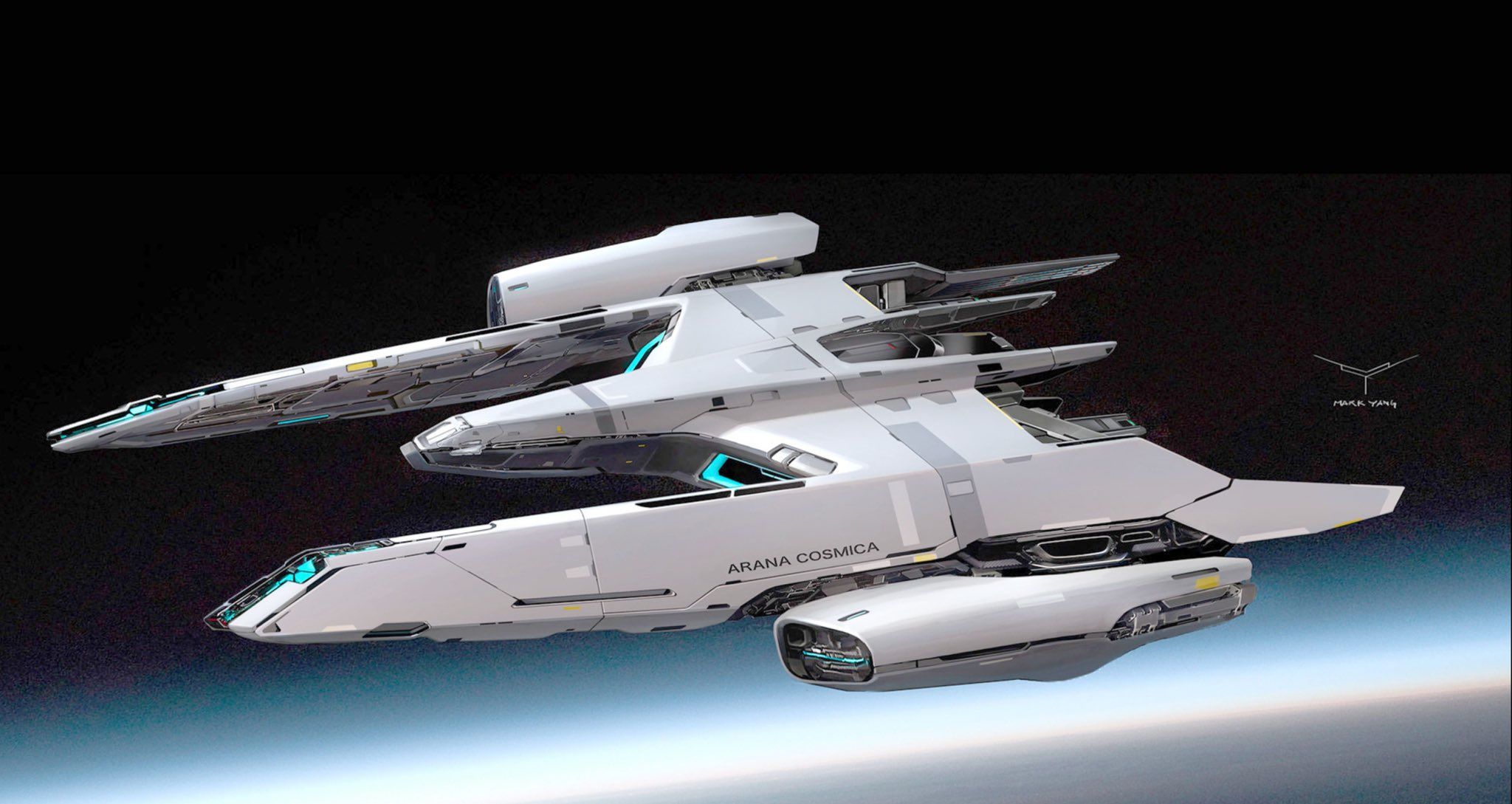 Star Trek Starship Concept Art Schematics Of The U.S.S. Proteus.