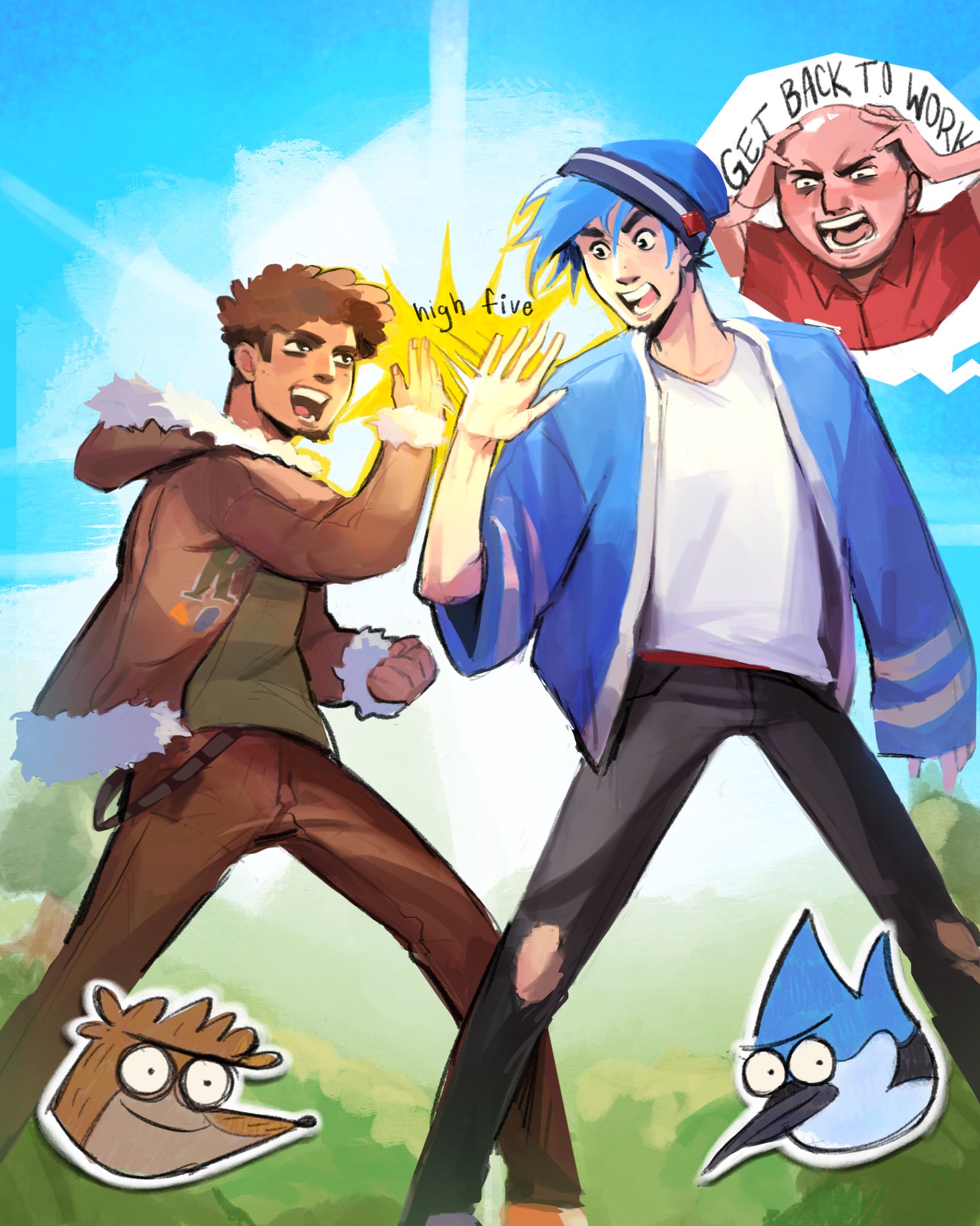 Regular Show Rigby Human