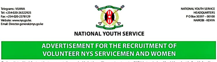 Kenya National Youth Service Logo NYS Kenya On X: "#TreePlantingDay
