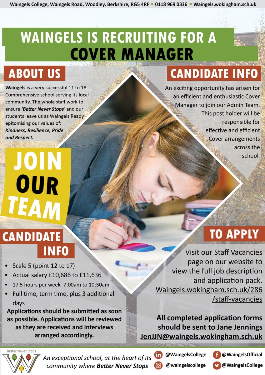 Staff Contact - Waingels College