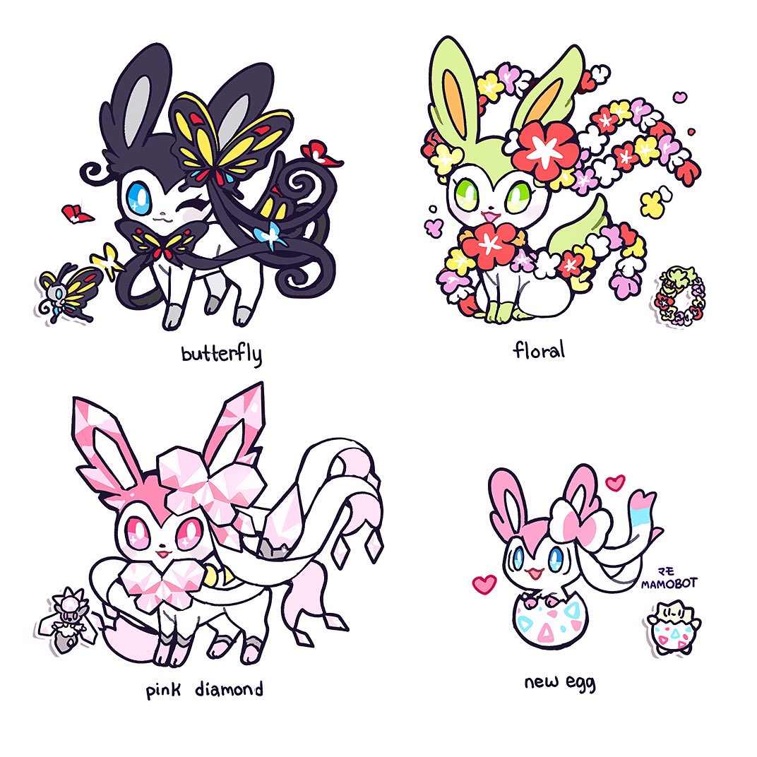 ニンフィア 「sylveon forms 」|Mamo マモのイラスト