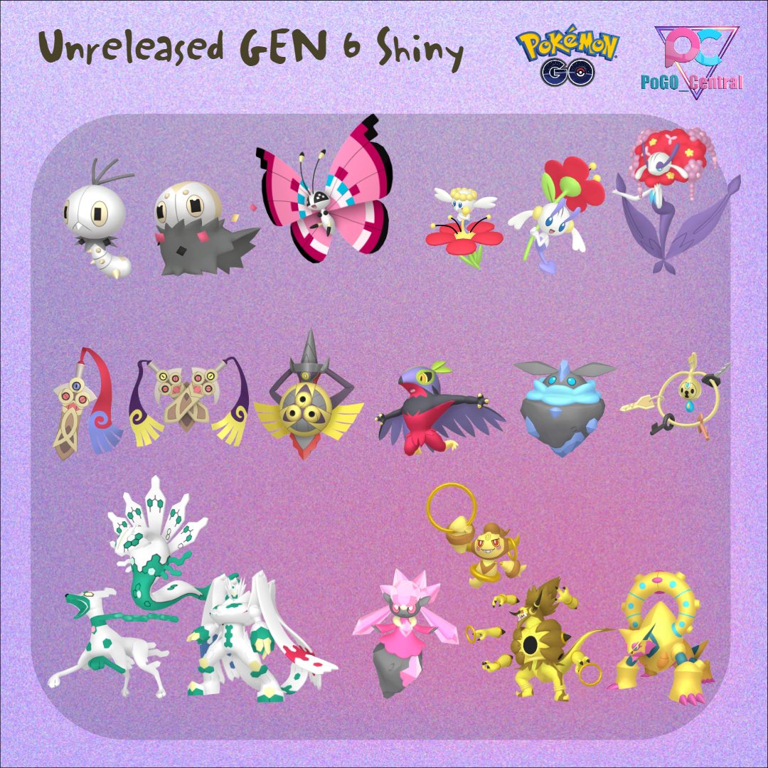 Shiny Gen 6 Pokemon Sprites Create A All Gen 6 Shiny Pokemon Tier List