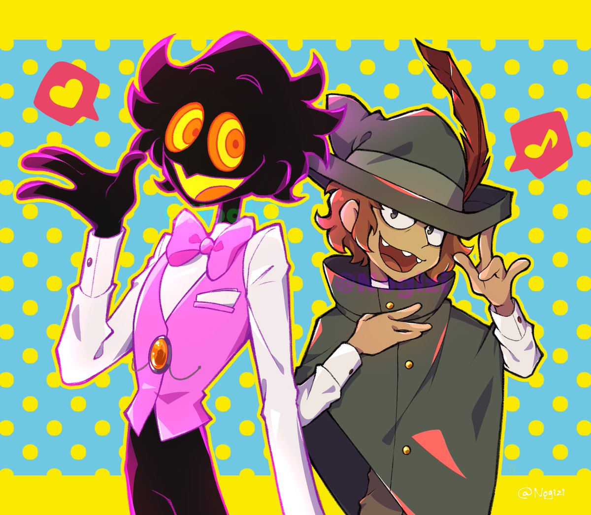 「Human Barnaby & Fanto!#billiebustup#bar」|のぎじ@節約のイラスト