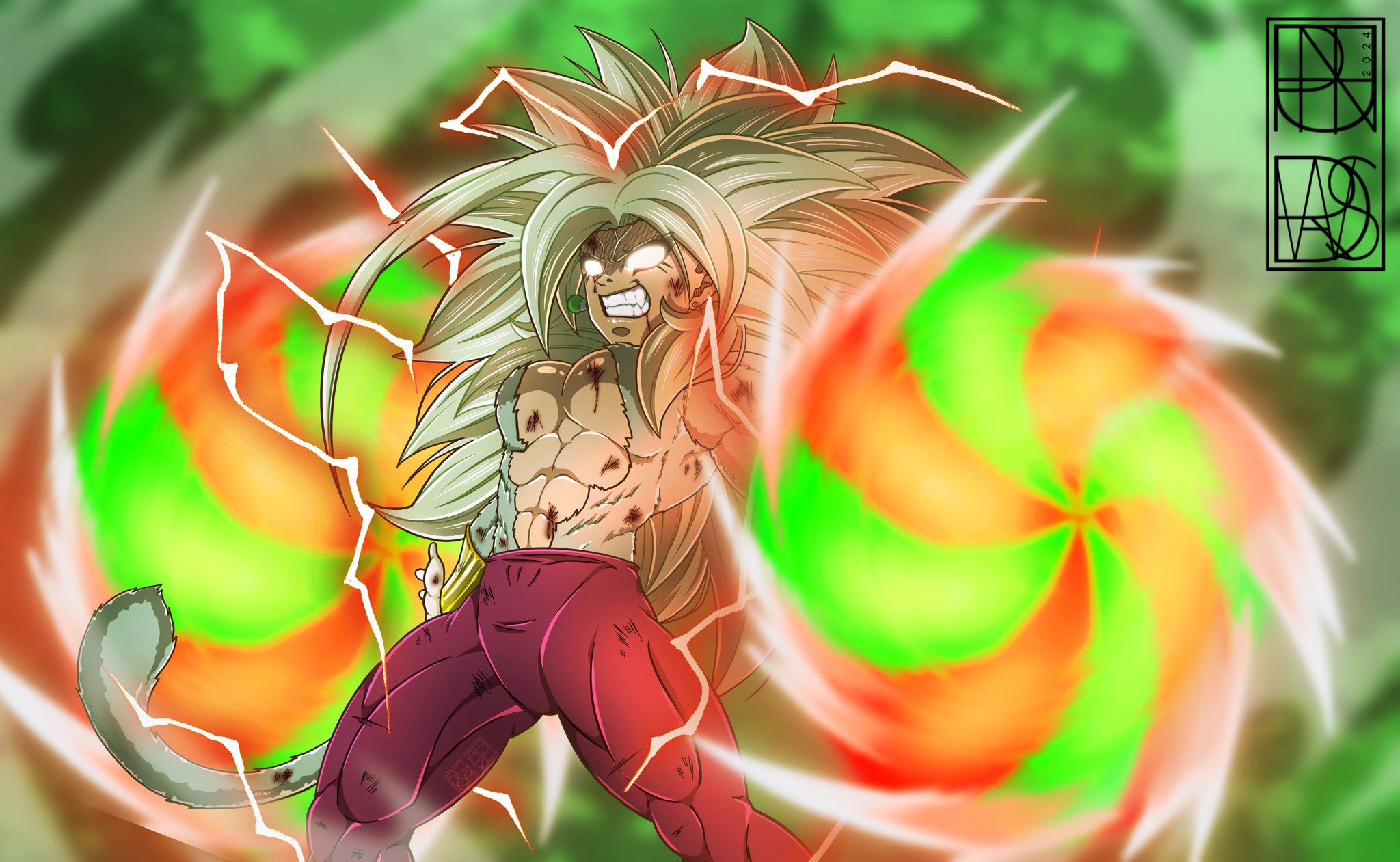 Broly Ssj5 Drawing 7 Palabras: Daima Edition 🗿🗣🗿 ⚡Like,