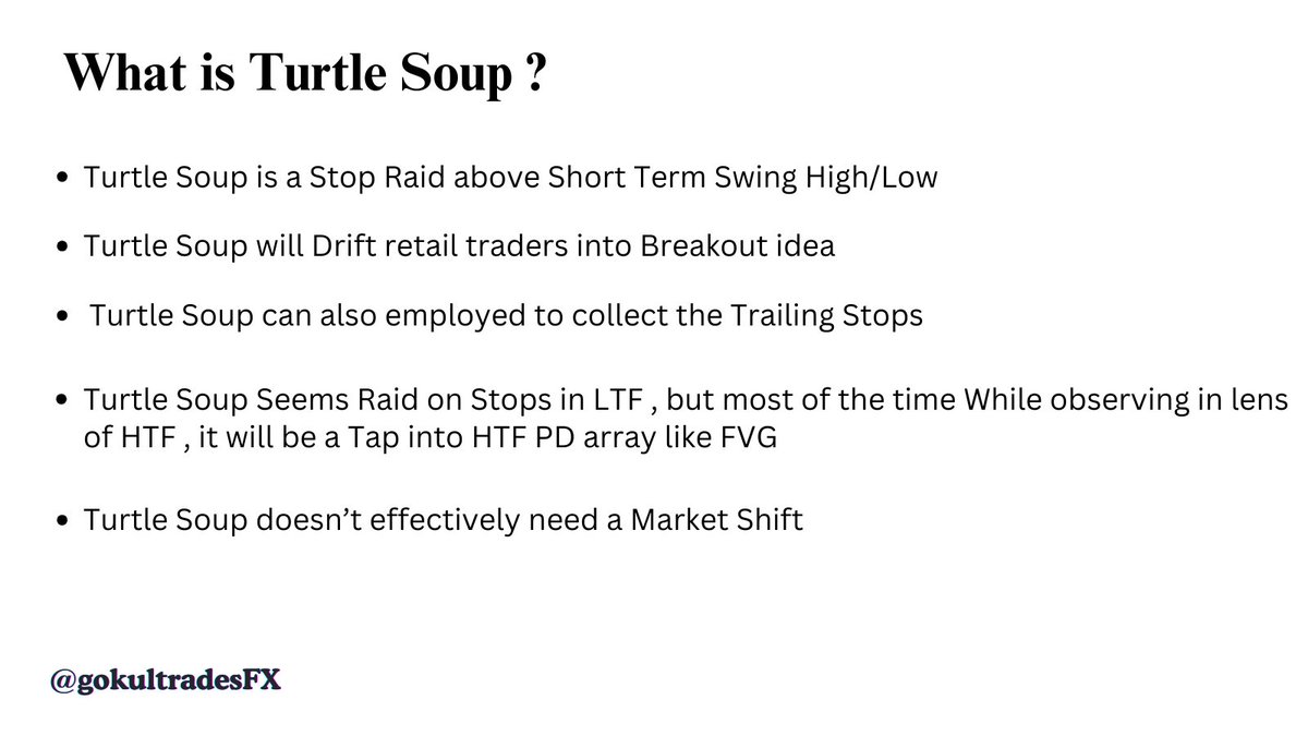 Turtle Soup - Stop Hunt A Thread 🧵 - Thread from Gokul @GokulTrades ...