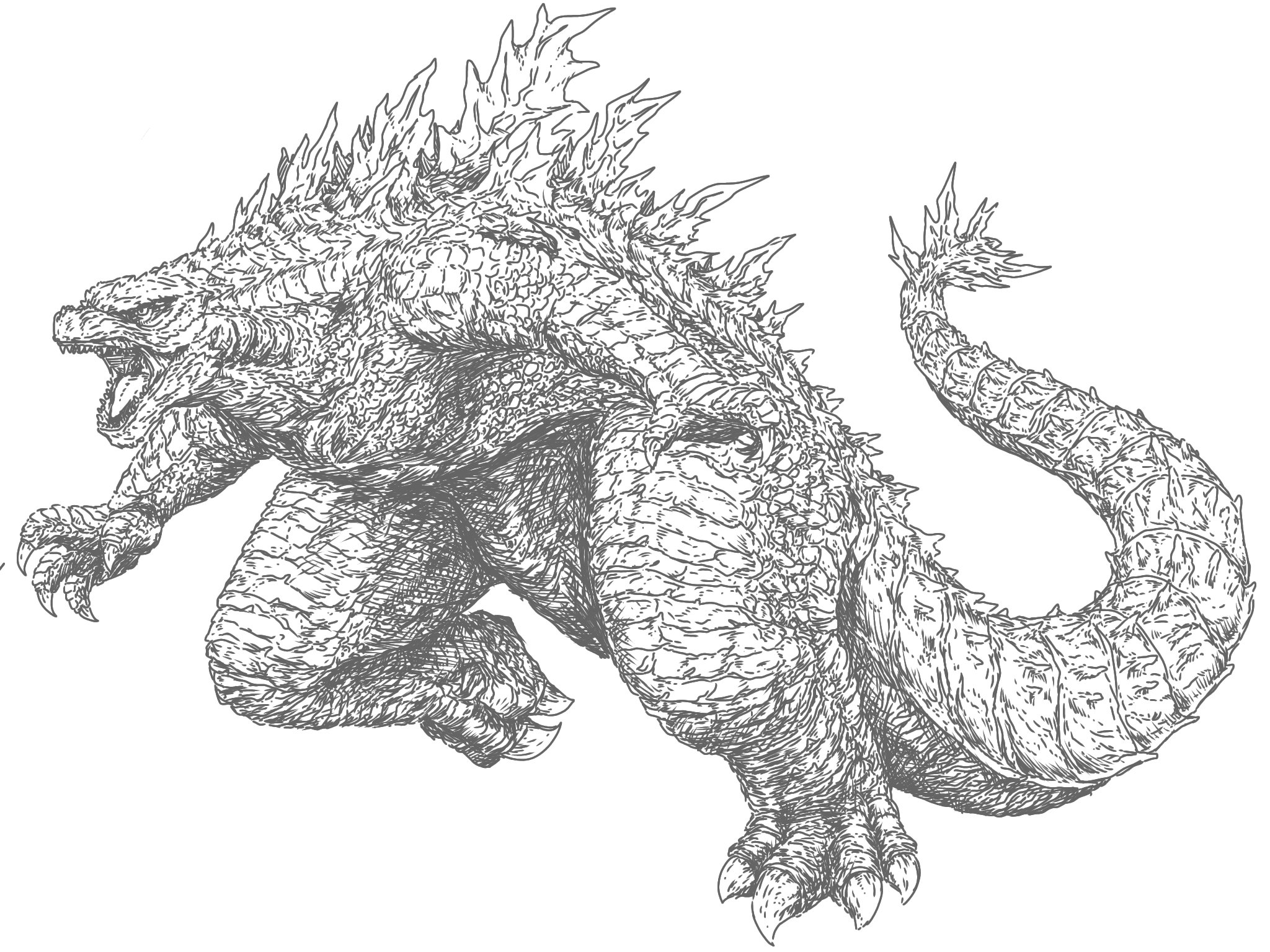 Godzilla 2000 Coloring Pages