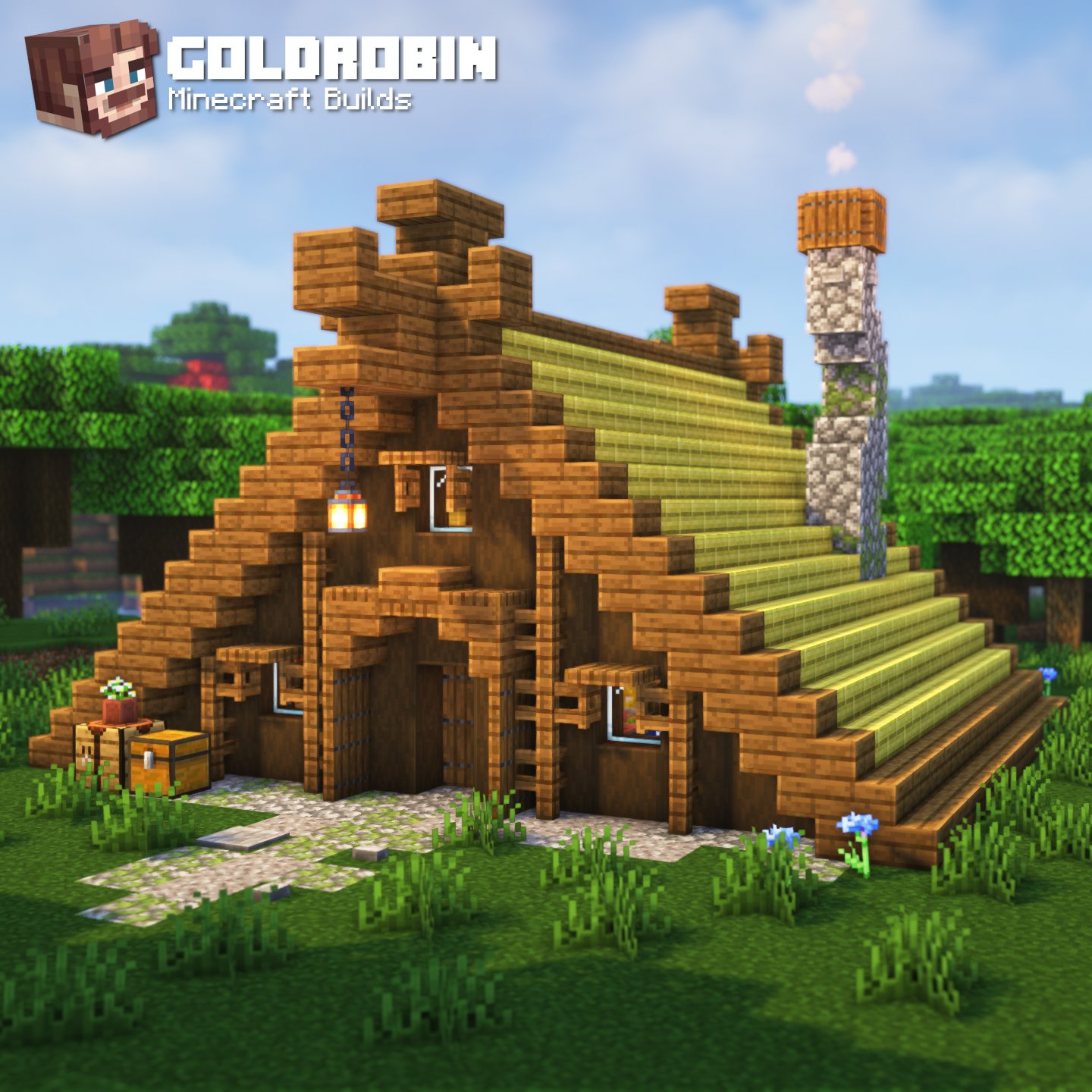 Minecraft Viking Roof Design