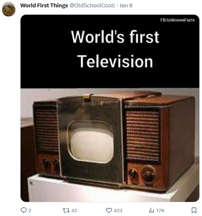 First Television In The World 1949: From Work, Home, Or On Sidewalks,
