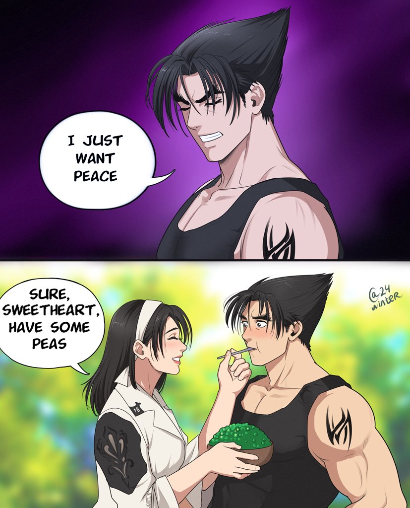 「Tekken 8 fanart #JinKazama #JunKazama #fanart #tekken #鉄拳 」Autumn Sacuraの漫画