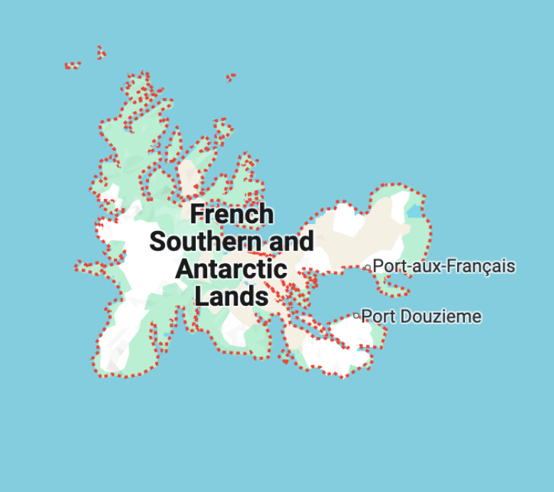 French Southern And Antarctic Lands Map International Trademarks And