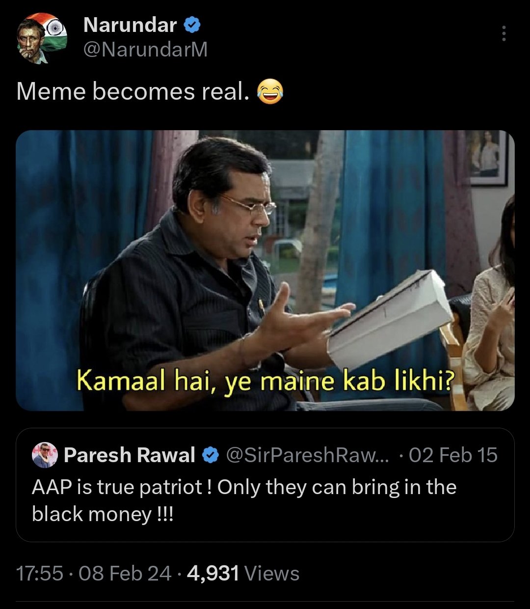 Paresh Rawal Meme