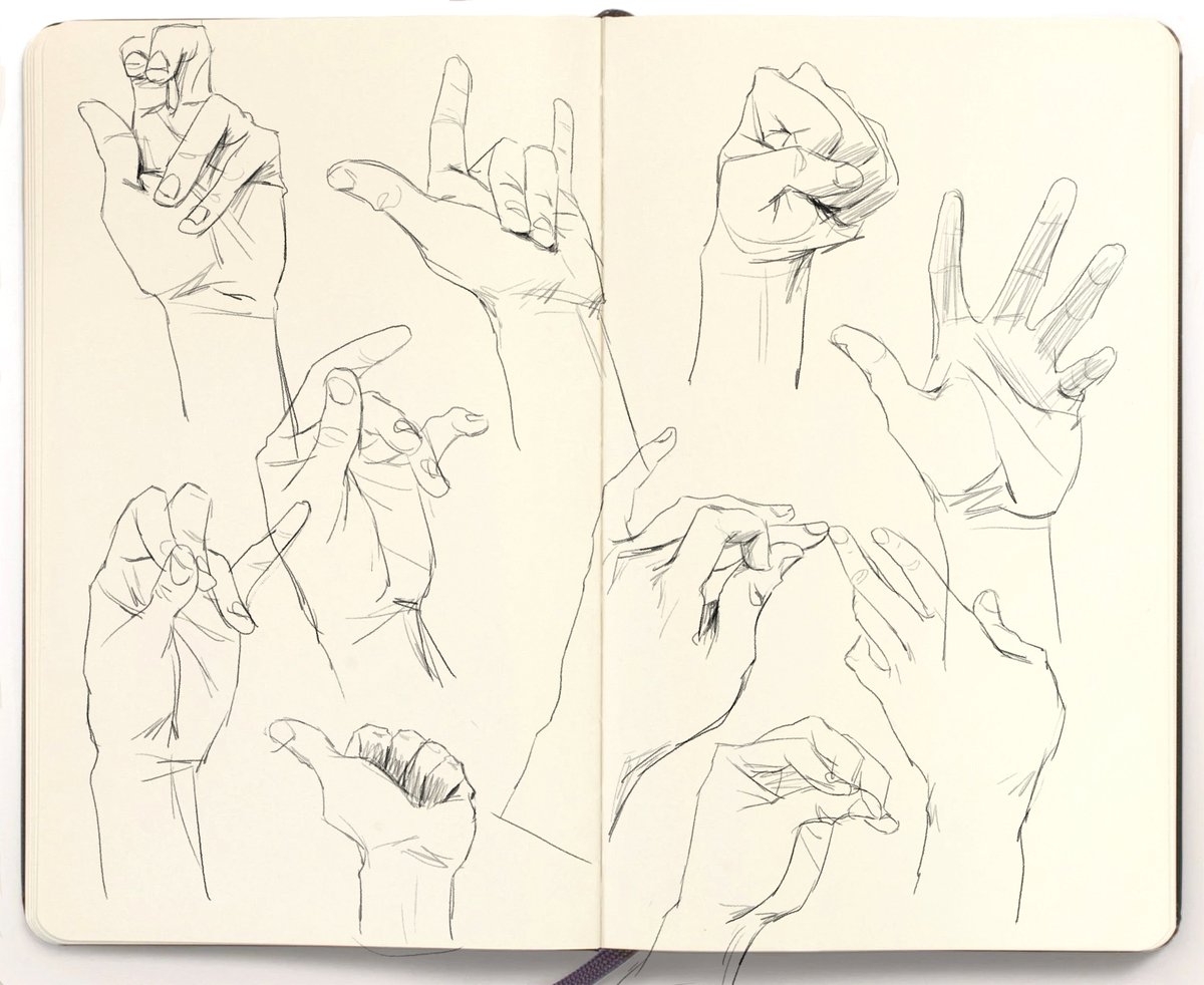 「Art tip: To learn how to draw hands, you need to draw a lot 」Jens ...