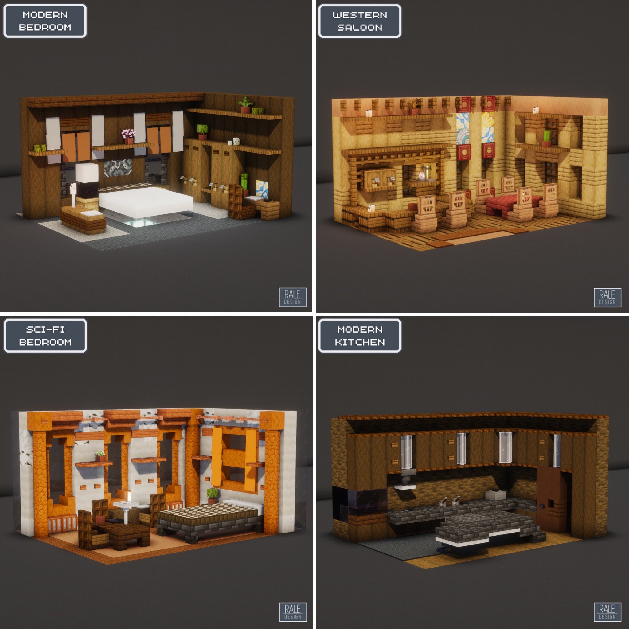 Minecraft Modern Bedroom Design Ideas