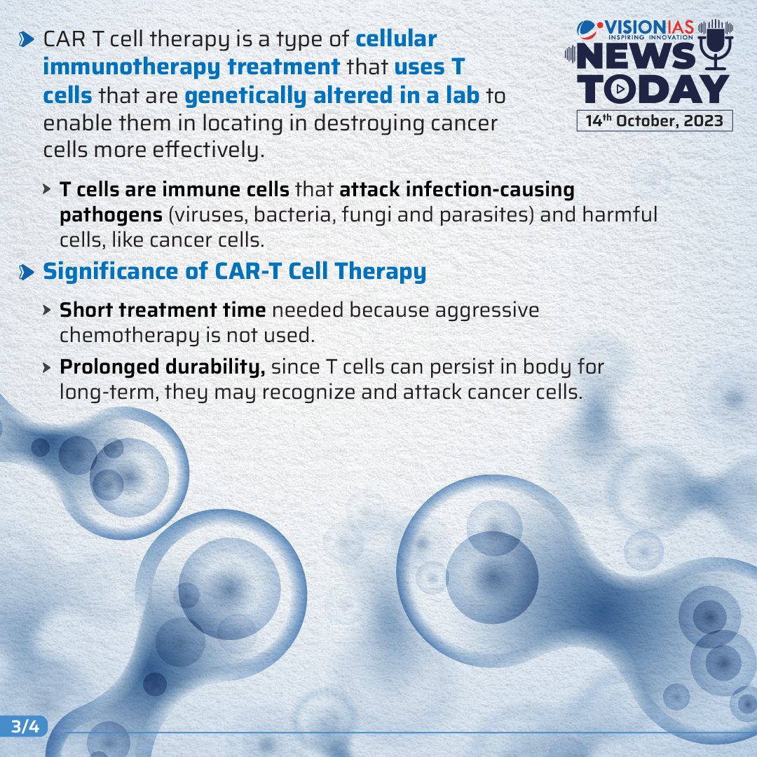 First patient declared ‘cancer free’ using indigenous CAR-T cell ...
