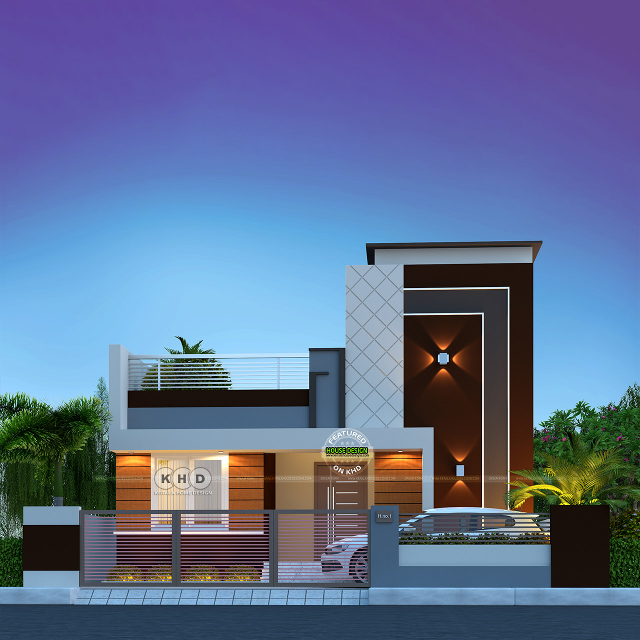 Dream Homes Front Exterior Single Story Tiger Creek E House Plan