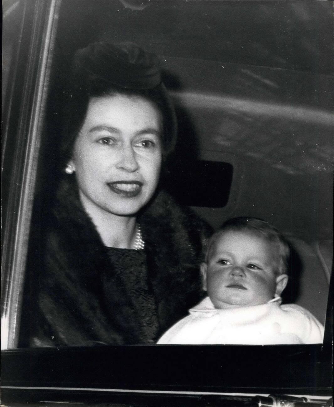 Queen Elizabeth Ii With Her Son Prince Edward Her Queen Elizabeth II's