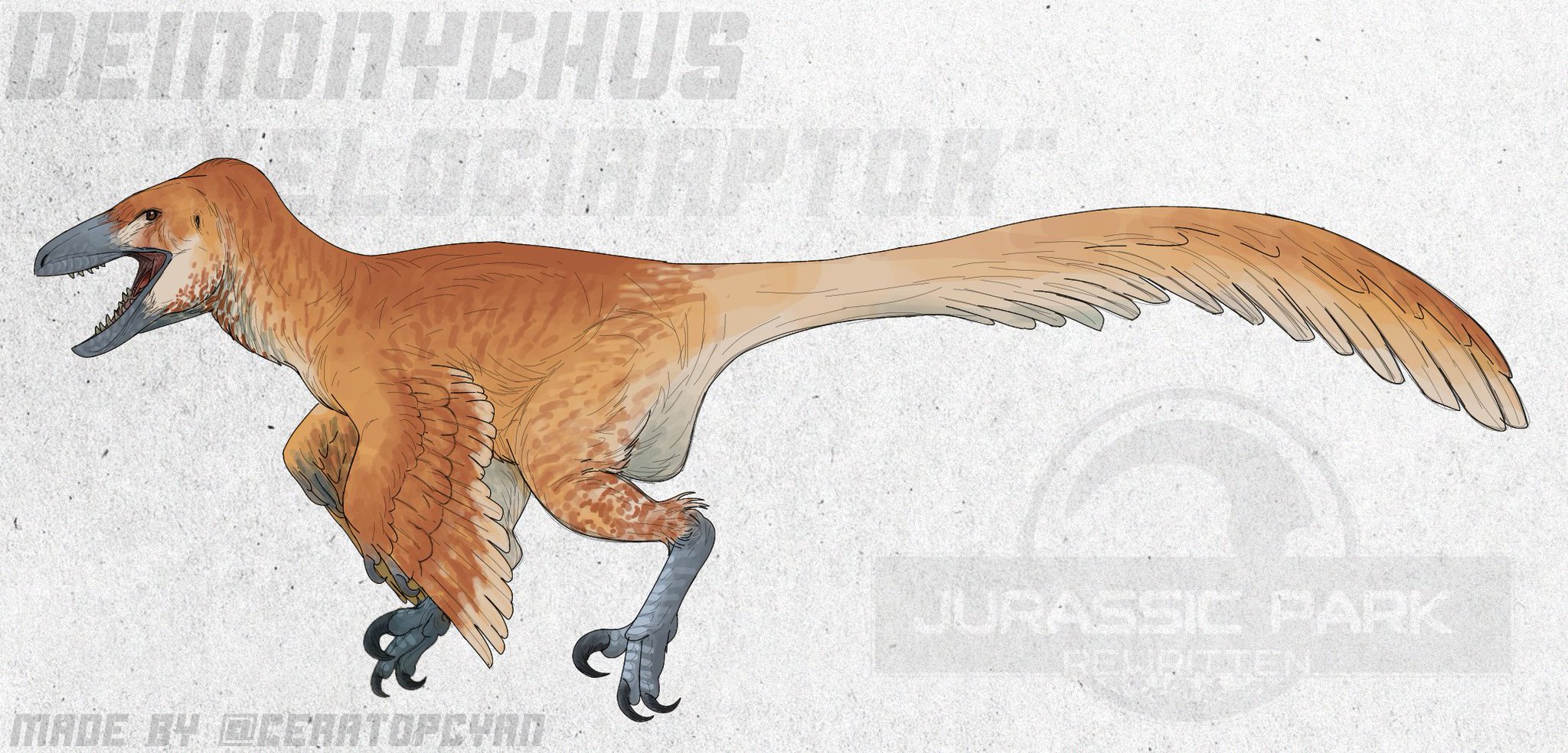 Páirc Jurassic Deinonychus