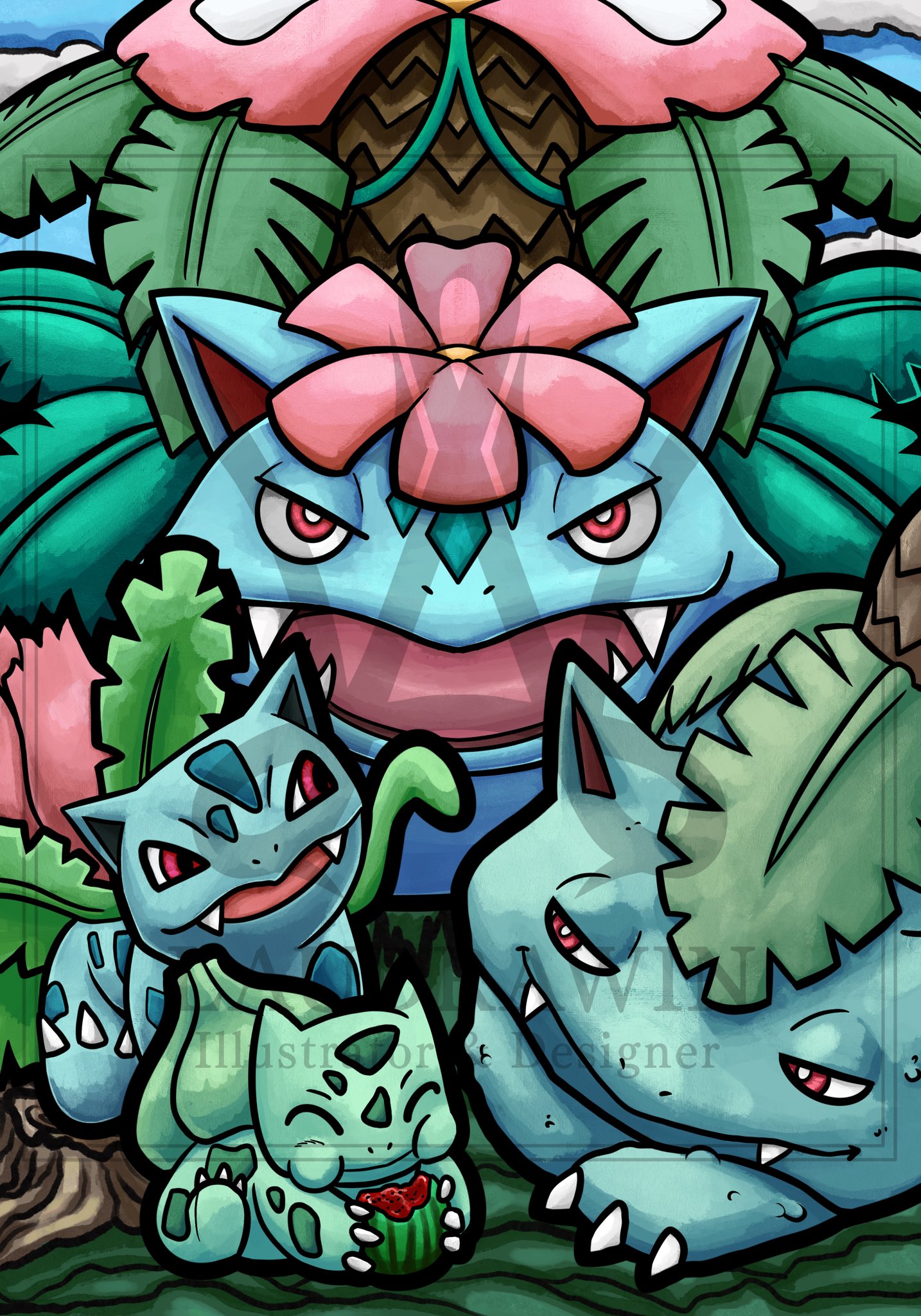 How To Draw Mega Venusaur Venusaur 3D Models Sketchfab