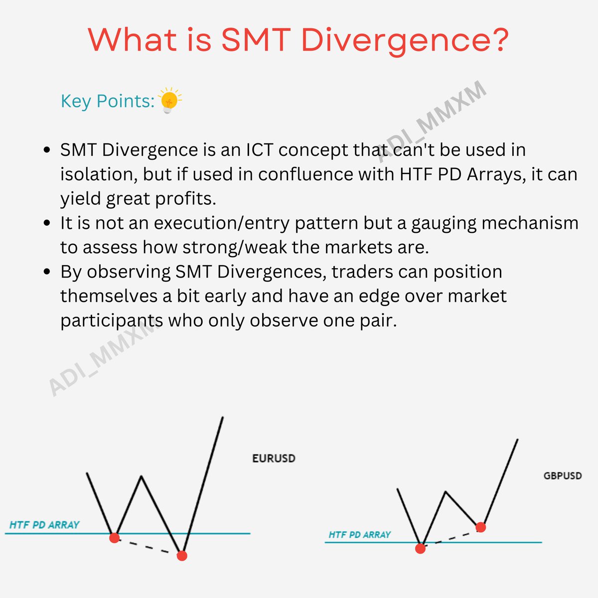 ICT SMART MONEY TECHNIQUE [ SMT ] DIVERGENCE All Credit goes to @I_Am ...