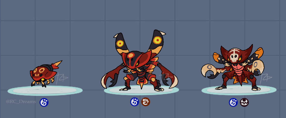 #Pokemon Reboot, Old SeaLords Kabuto [Water/-] Kabutops [Water/Fighting ...
