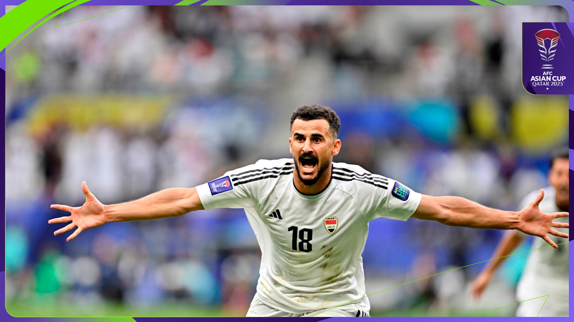 ملخص اهداف ونتيجة مباراة العراق والاردن في كاس امم اسيا