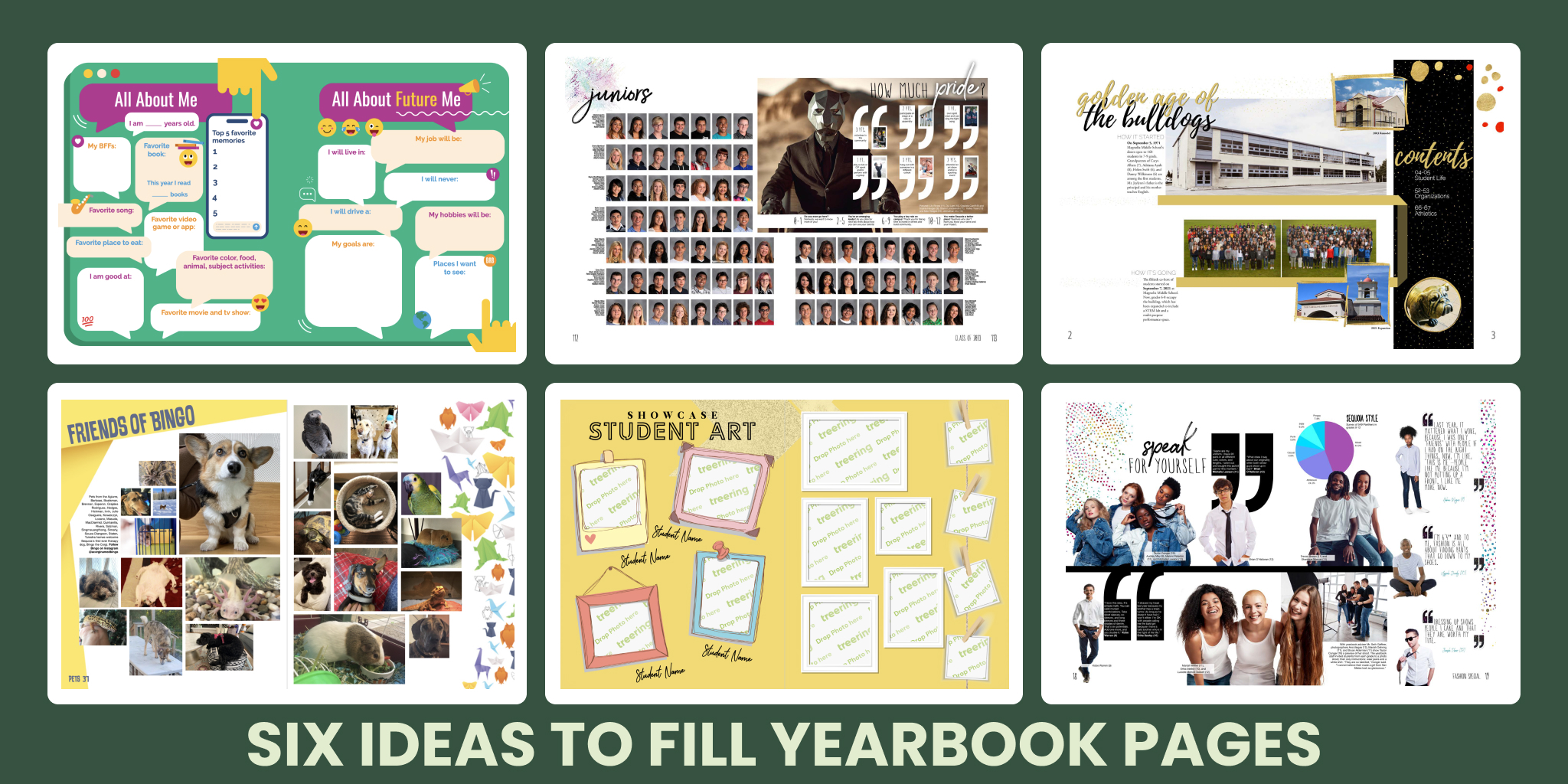 Funny Yearbook Page Ideas 80 Yearbook Page Ideas | Shutterfly